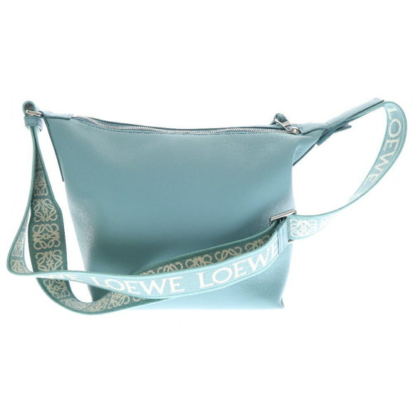 Loewe | Bags | Loewe Leather Blue Crossbody Cuby | Poshmark